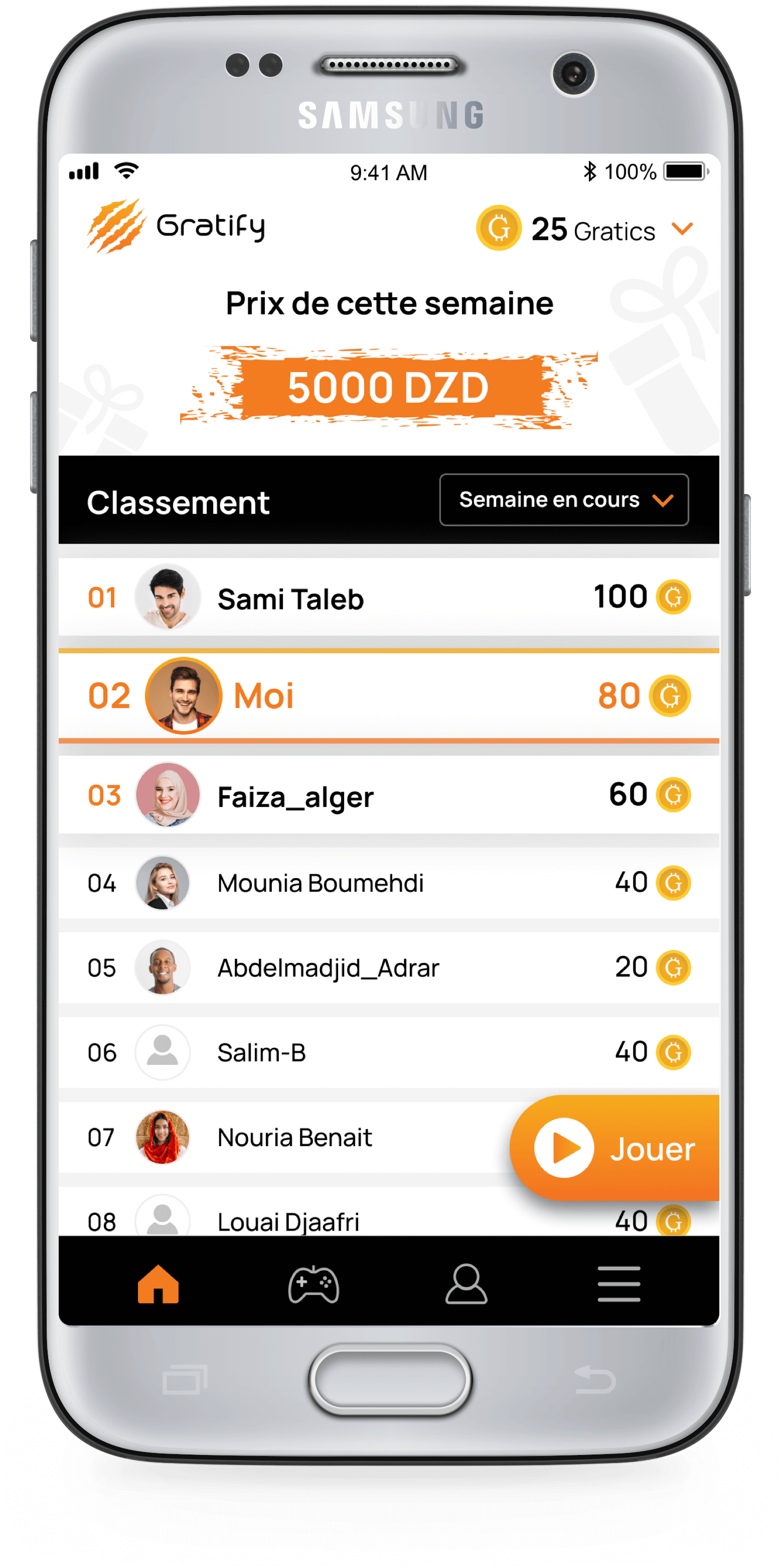 Gratify - Application Mobile iOS et Android - Developatic